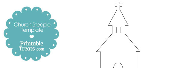 Printable Church Steeple Shape Template