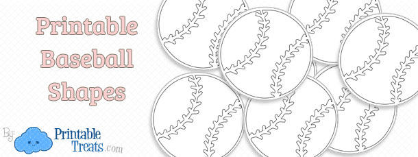 Printable Baseball Shapes — Printable Treats.com