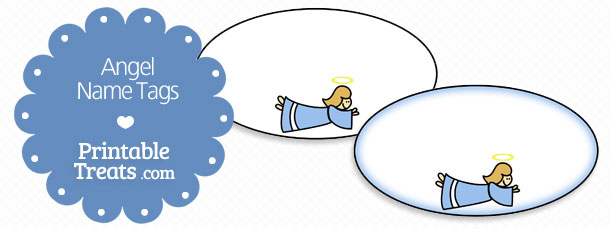 Printable Angel Name Tags — Printable Treats.com