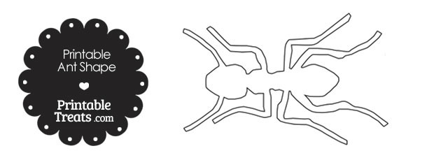 Printable Ant Shape