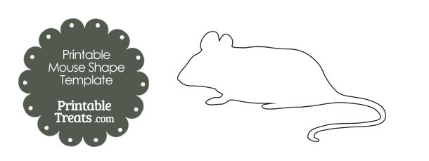Printable Mouse Shape Template